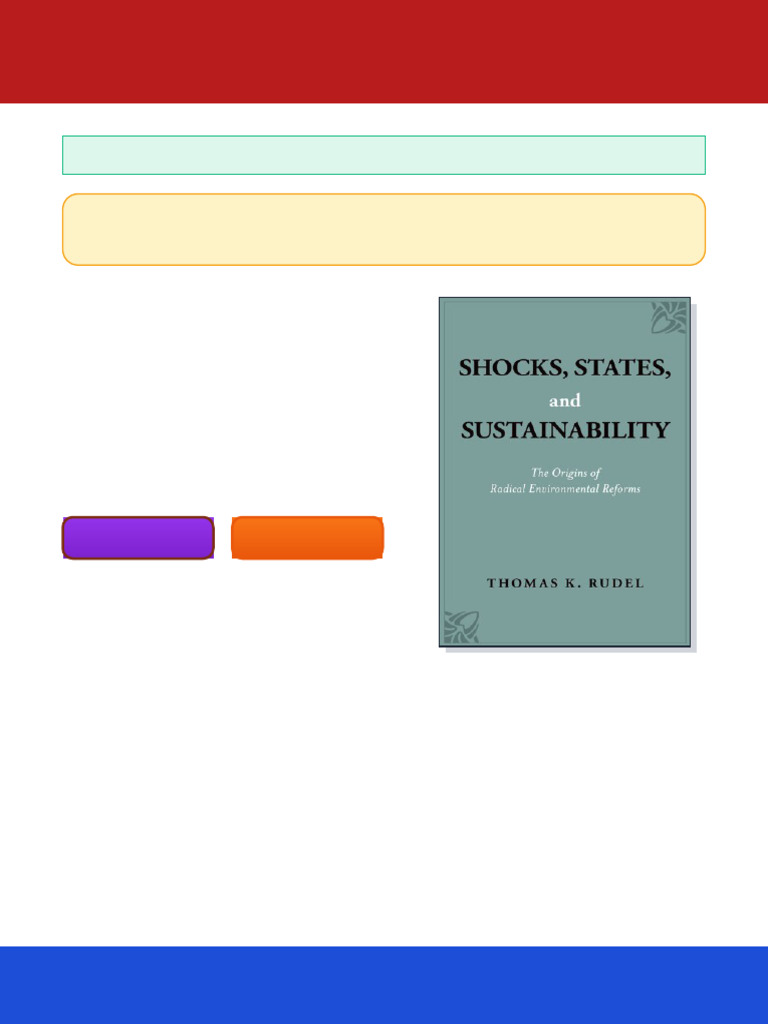 Shocks, States, and Sustainability: The Origins of Radical ...