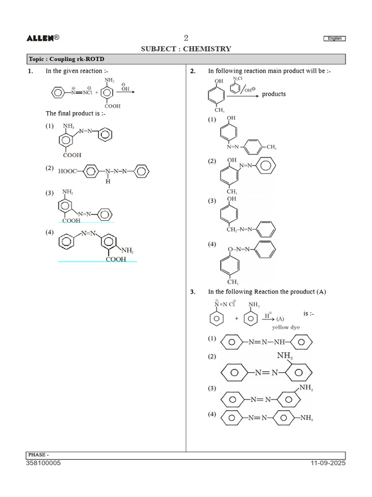 Coupling RK ROTD QP | PDF | Amine | Chemical Compounds
