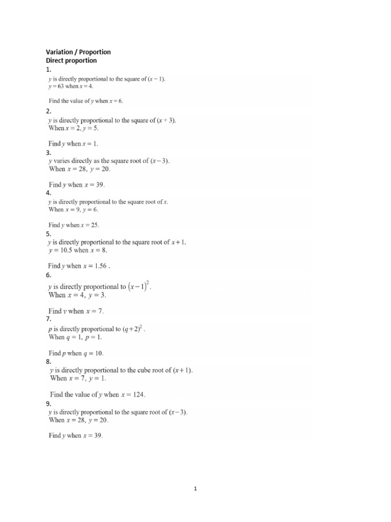 Sequences, Variation and Graphs Worksheet 2025 | PDF