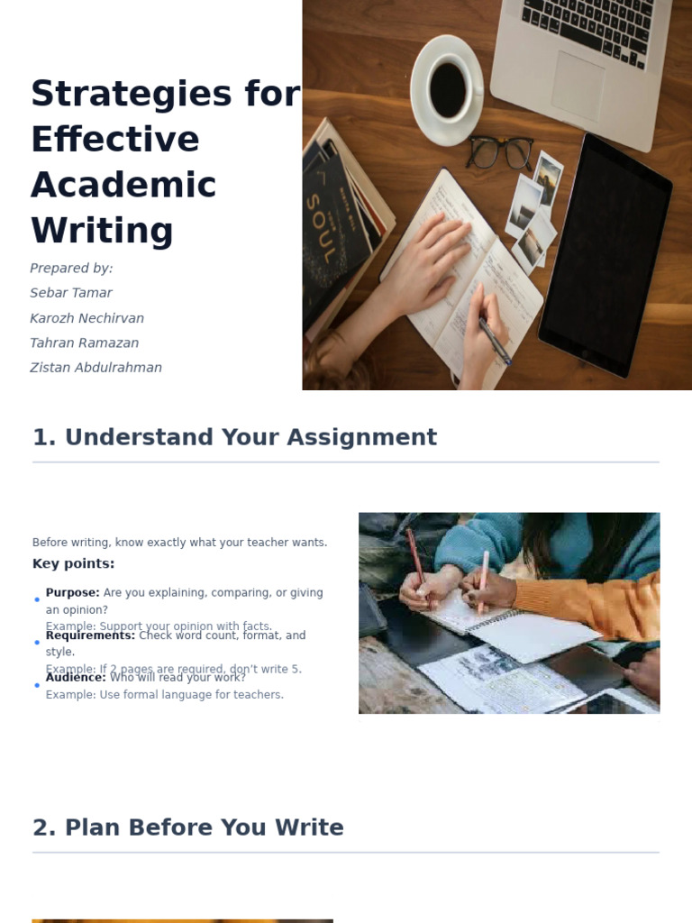 Strategies for Effective Academic Writing | PDF | Communication | Cognition