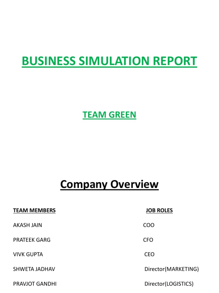 Business Simulation Report | PDF | Share Repurchase | Dividend
