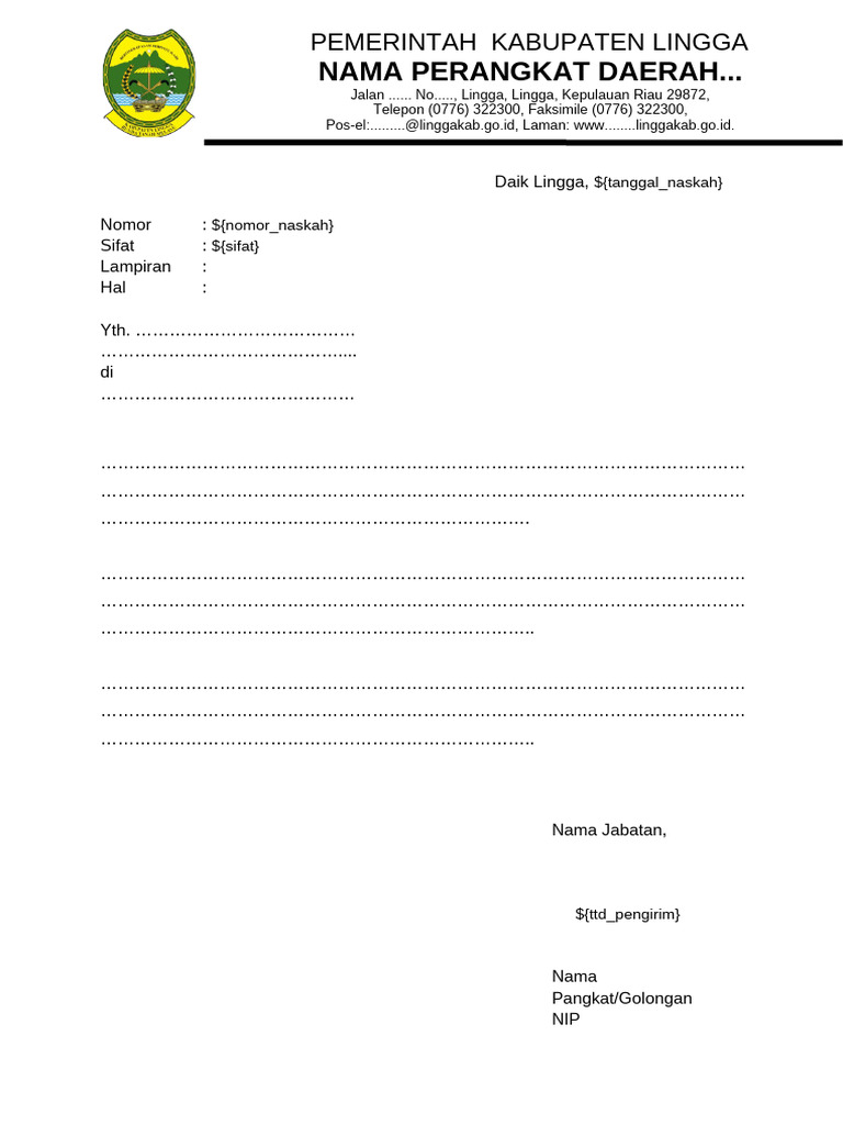 202511131029504 Surat Dinas Perangkat Daerah | PDF