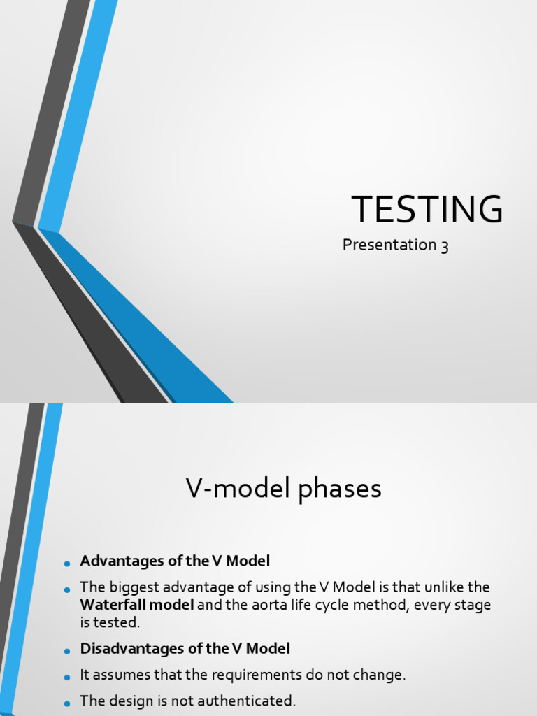 V-Model Testing and Validation Techniques | PDF | Software Testing ...