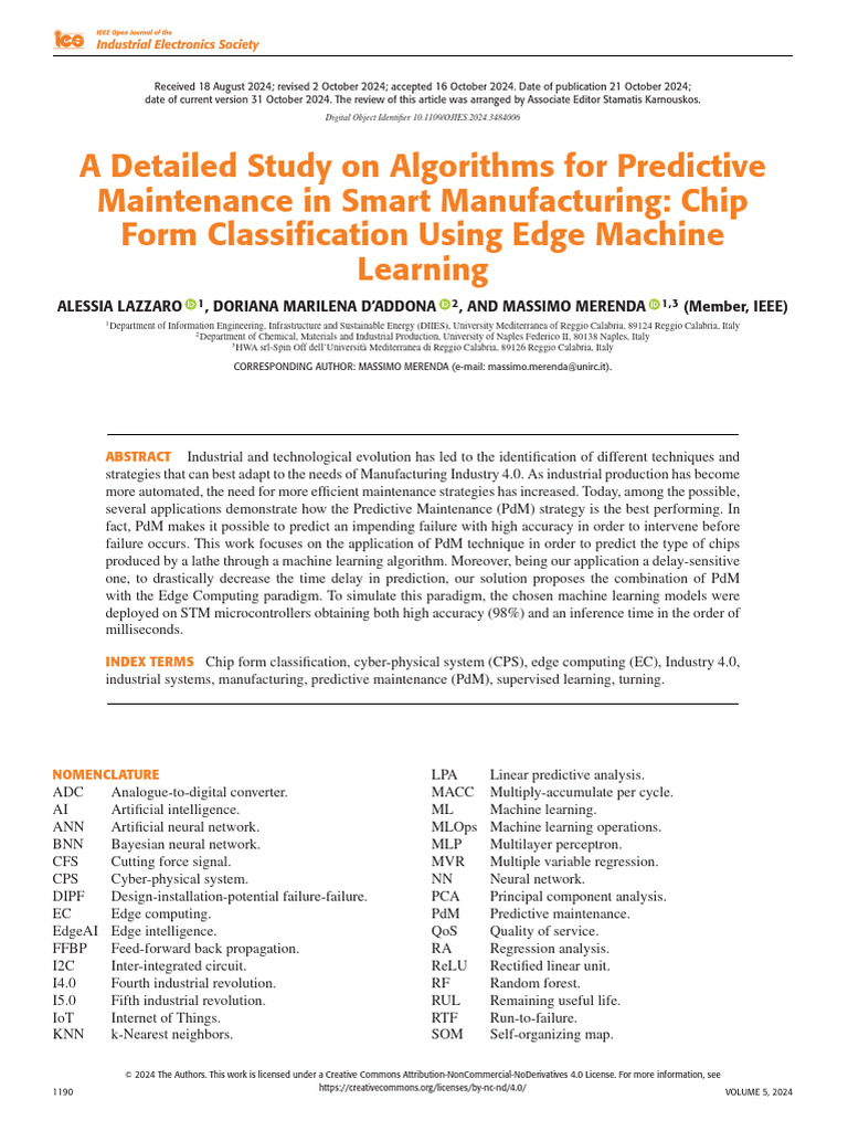 48 - A Detailed Study on Algorithms for Predictive Maintenance in Smart ...