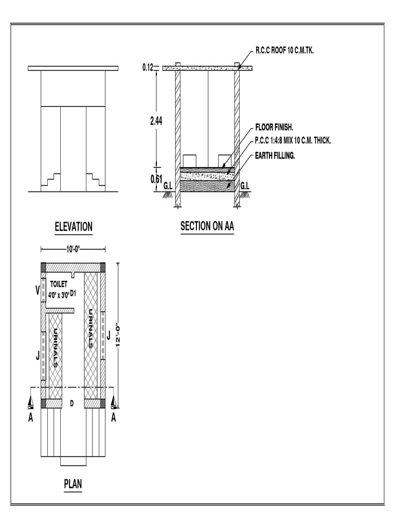 Toilet and Urinal Installation Plans | PDF