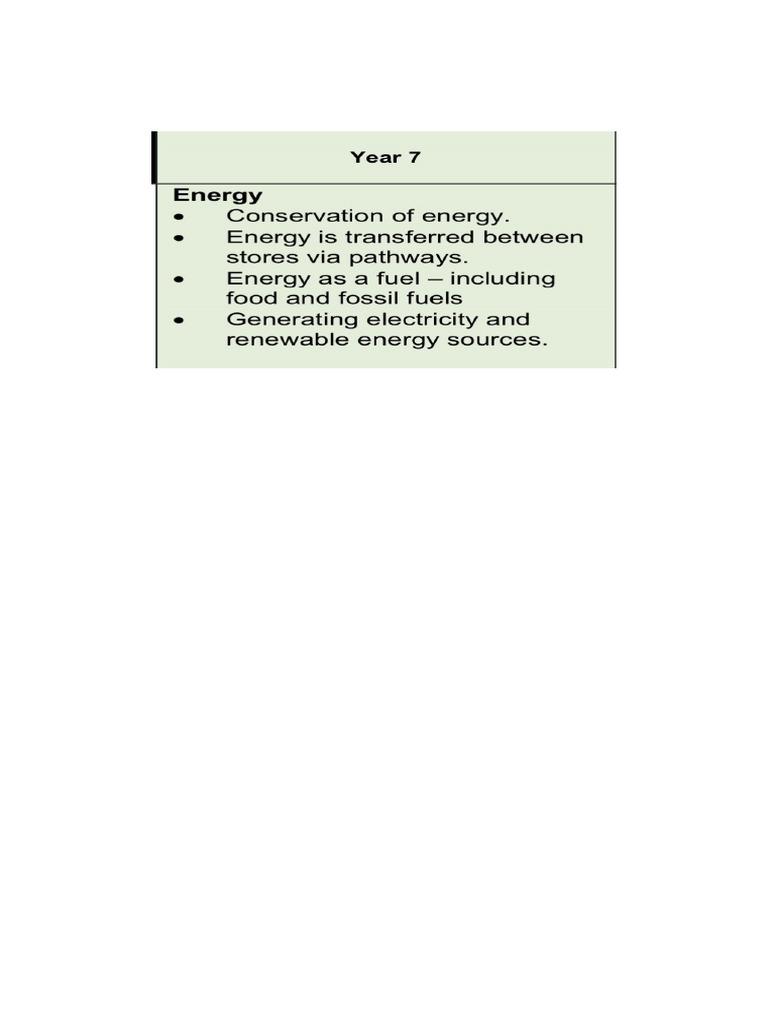 Grade 7 Physics: Energy Teaching Notes | PDF | Potential Energy ...