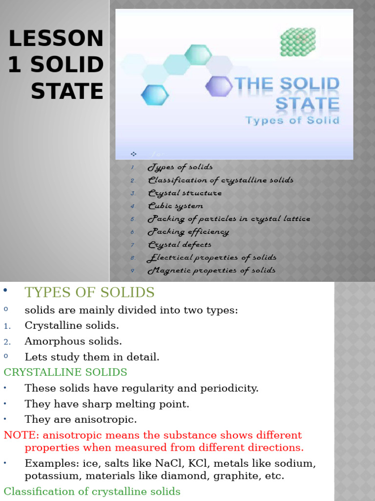 Solid State | PDF