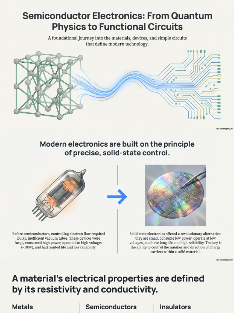 Semiconductor Physics To Circuits | PDF
