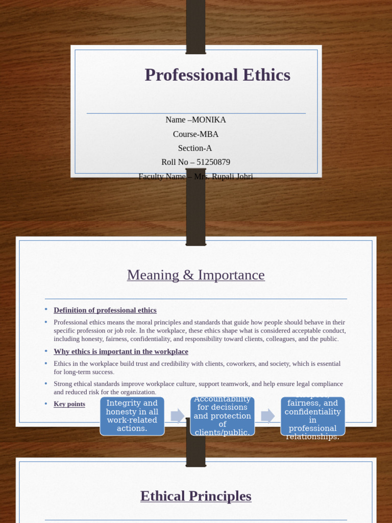 Understanding Professional Ethics in MBA | PDF | Professional Ethics ...