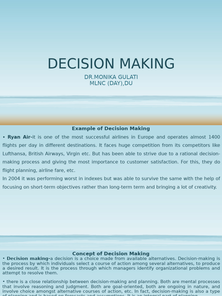 Effective Decision-Making Strategies | PDF | Decision Making | Risk