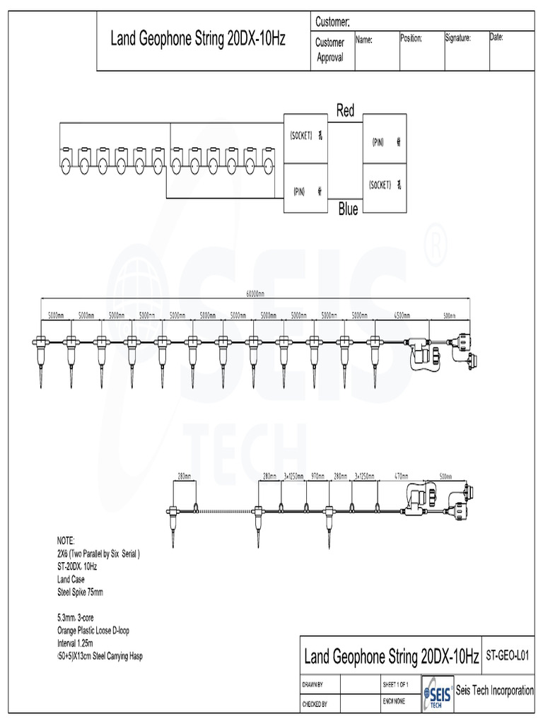 Wiring For 20dx Multi Land Geohone String | PDF