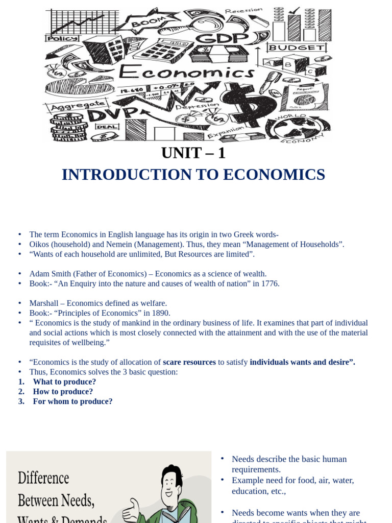 BE Unit 1 - Intro to BE | PDF | Economics | Long Run And Short Run