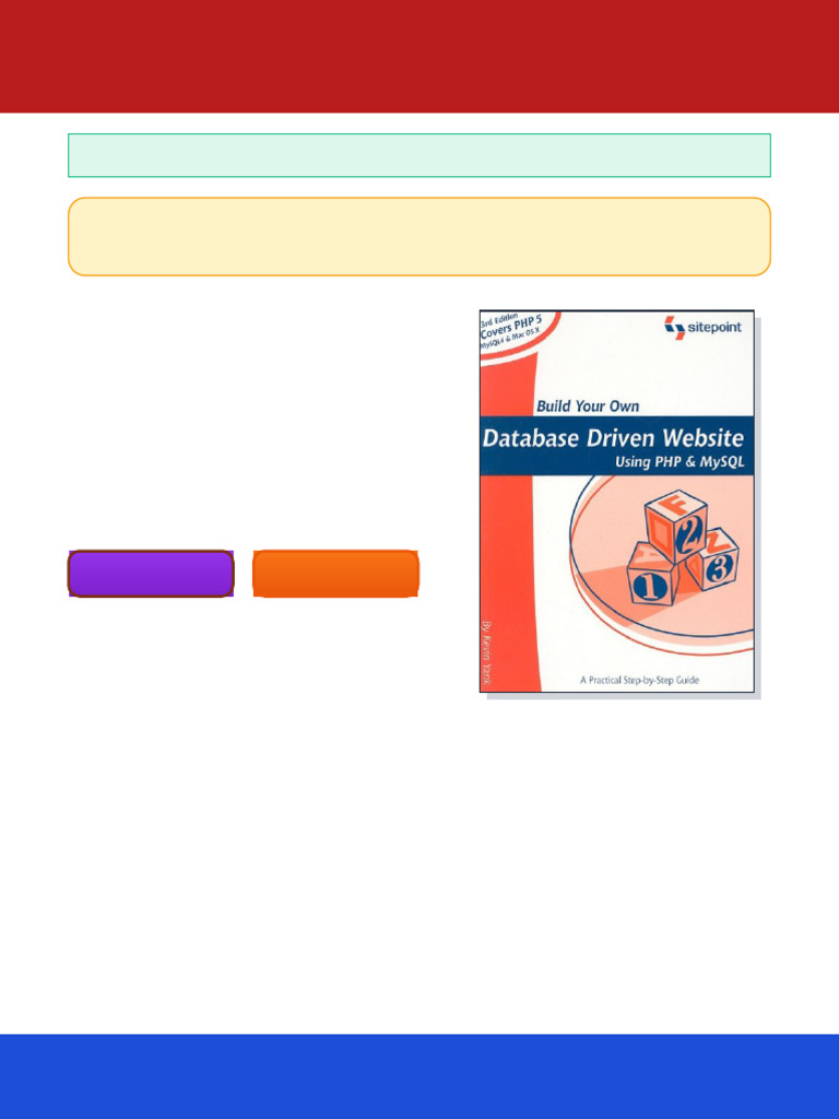 Build Your Own Database Driven Website Using PHP and MySQL 3rd Edition ...