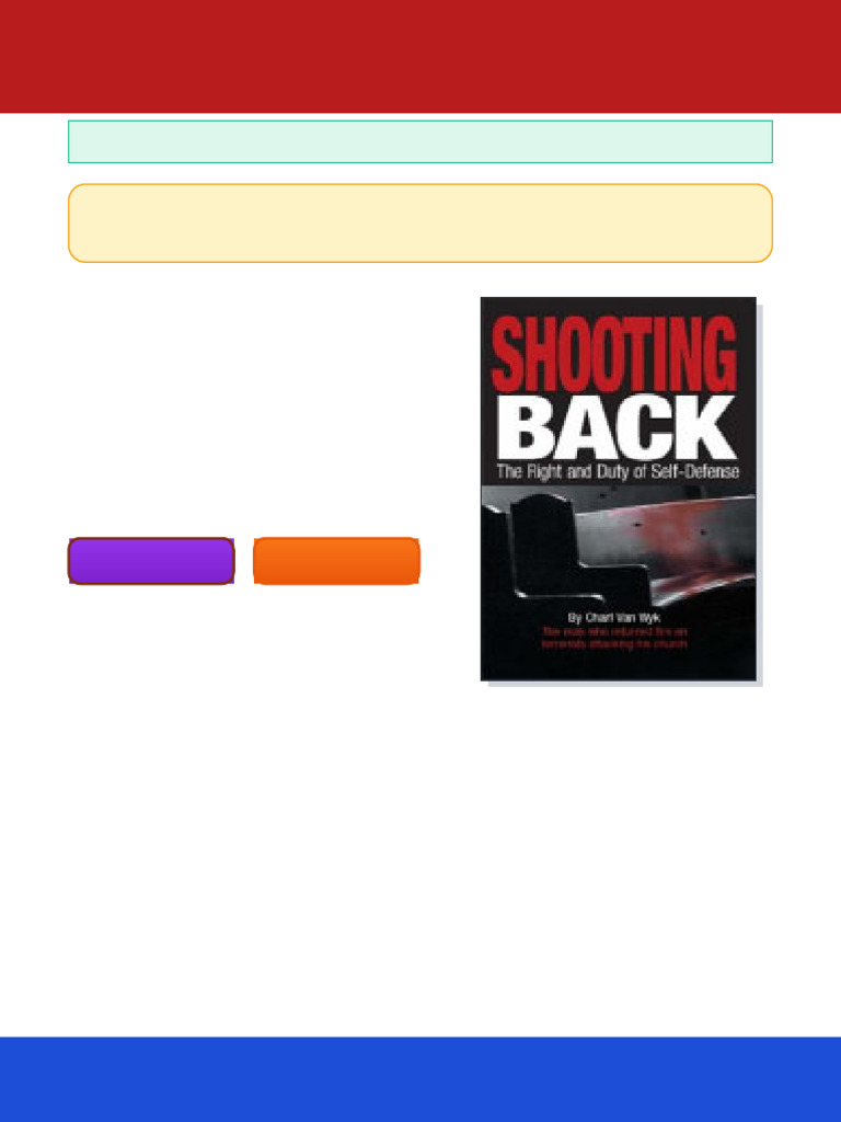 Shooting Back 1st Edition Charl Van Wyk Ebook Universal Reader Version ...