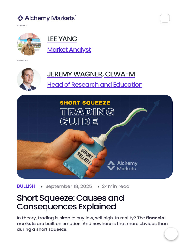 Short Squeeze_ Causes and Consequences Explained - Alchemy Markets | PDF | Margin (Finance ...