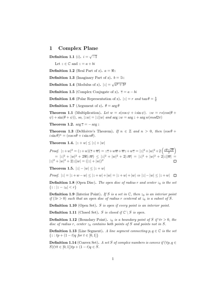 Complex Good Summary | PDF