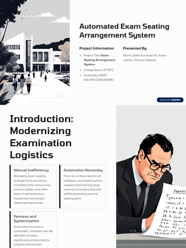 Automated-Exam-Seating-Arrangement-System | PDF | Automation | Databases