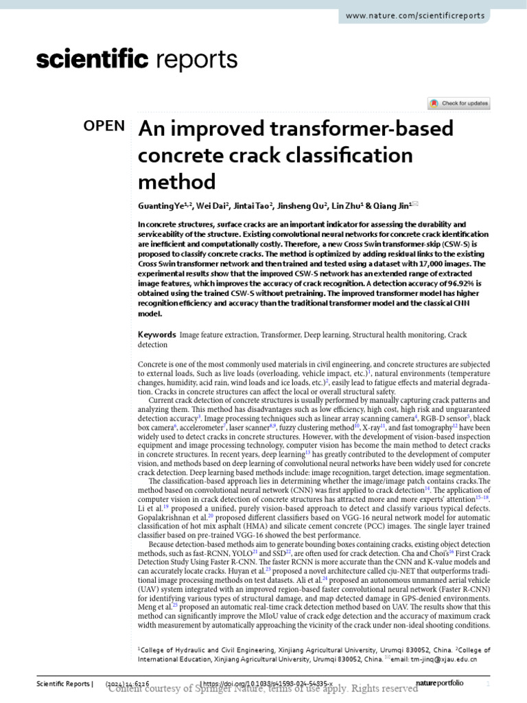 An_improved_transformer-based_concrete_crack_class | PDF | Machine ...