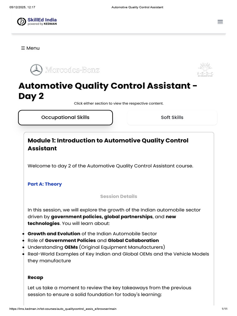 Indian Automotive Quality Control Insights | PDF | Automotive Industry ...