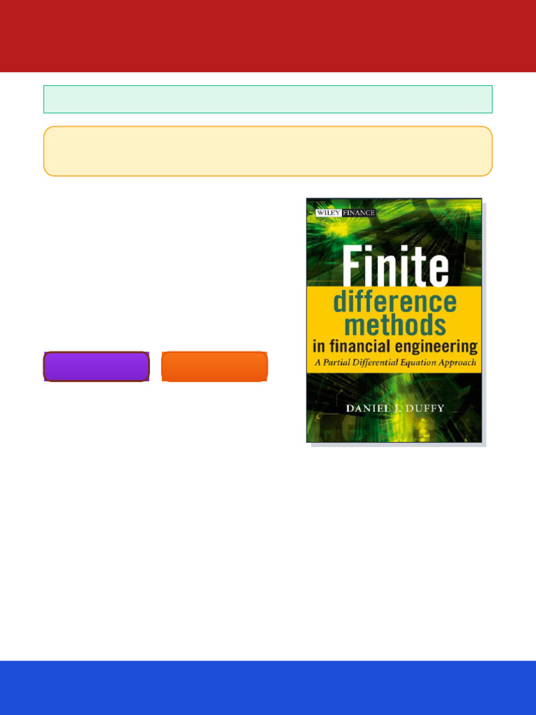 Finite Difference Methods in Financial Engineering A Partial ...