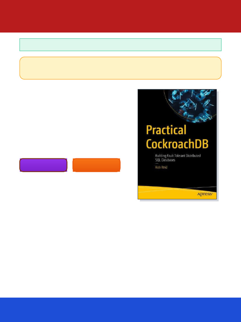 Practical CockroachDB: Building Fault-Tolerant Distributed SQL ...