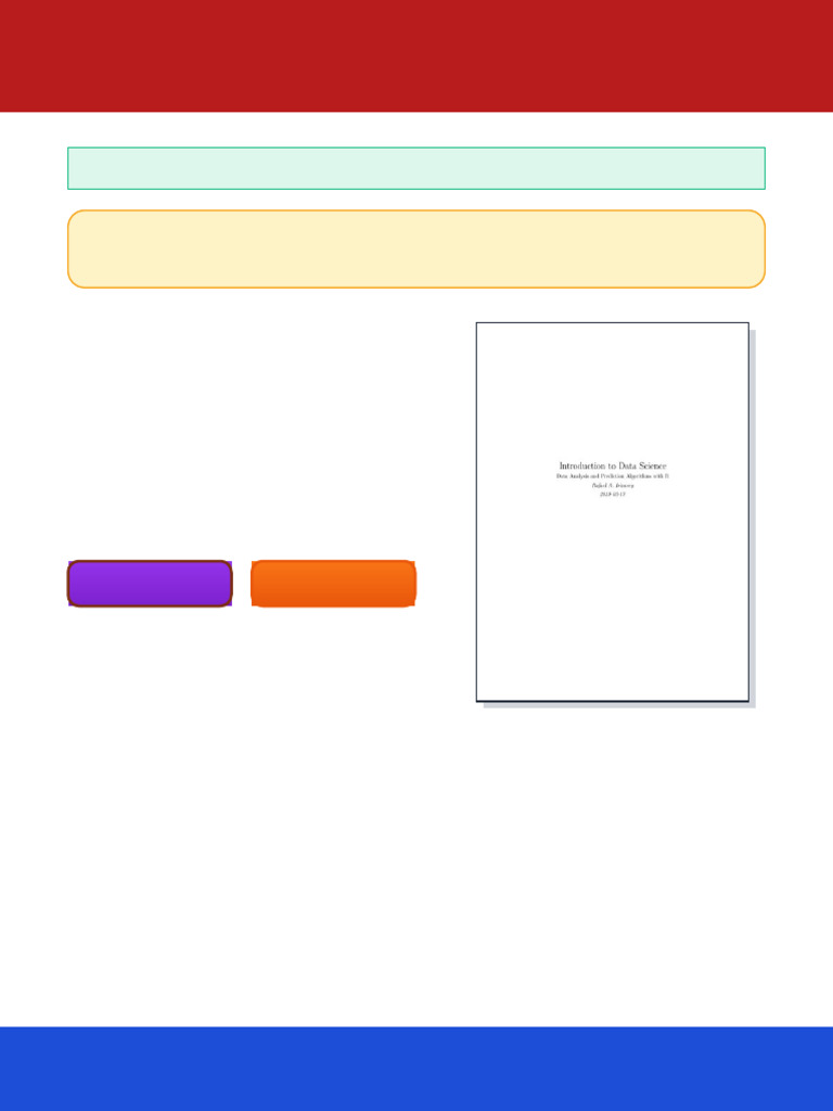Introduction to Data Science Data Analysis and Prediction Algorithms ...
