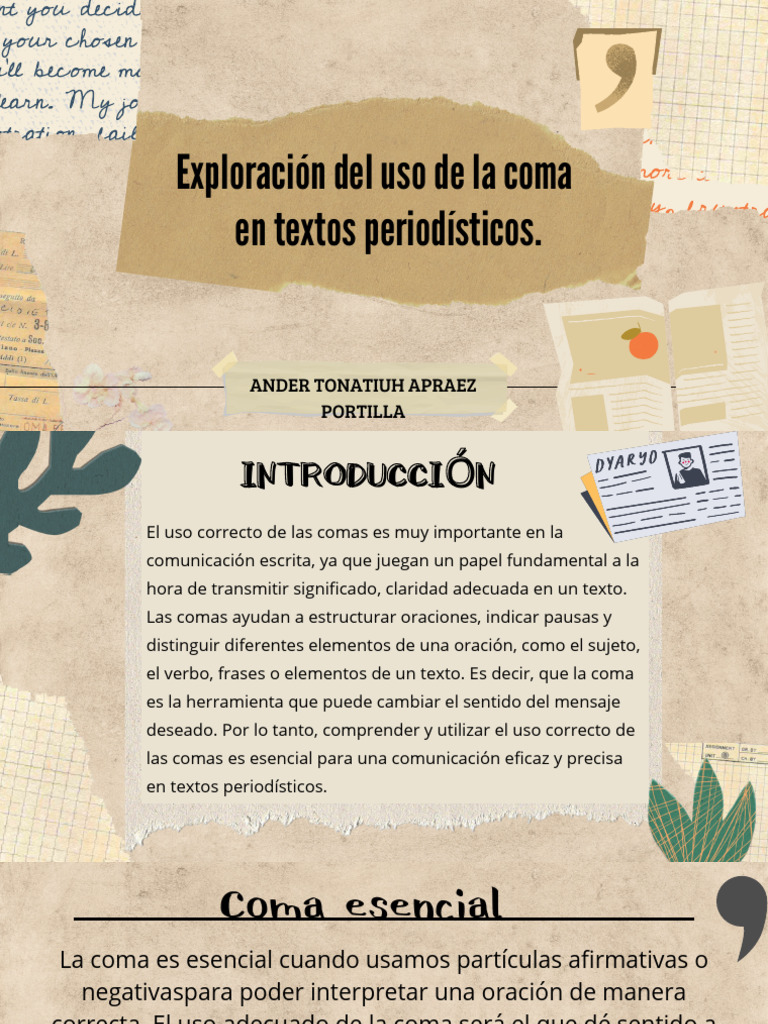 Uso de la Coma en Textos Periodísticos | PDF