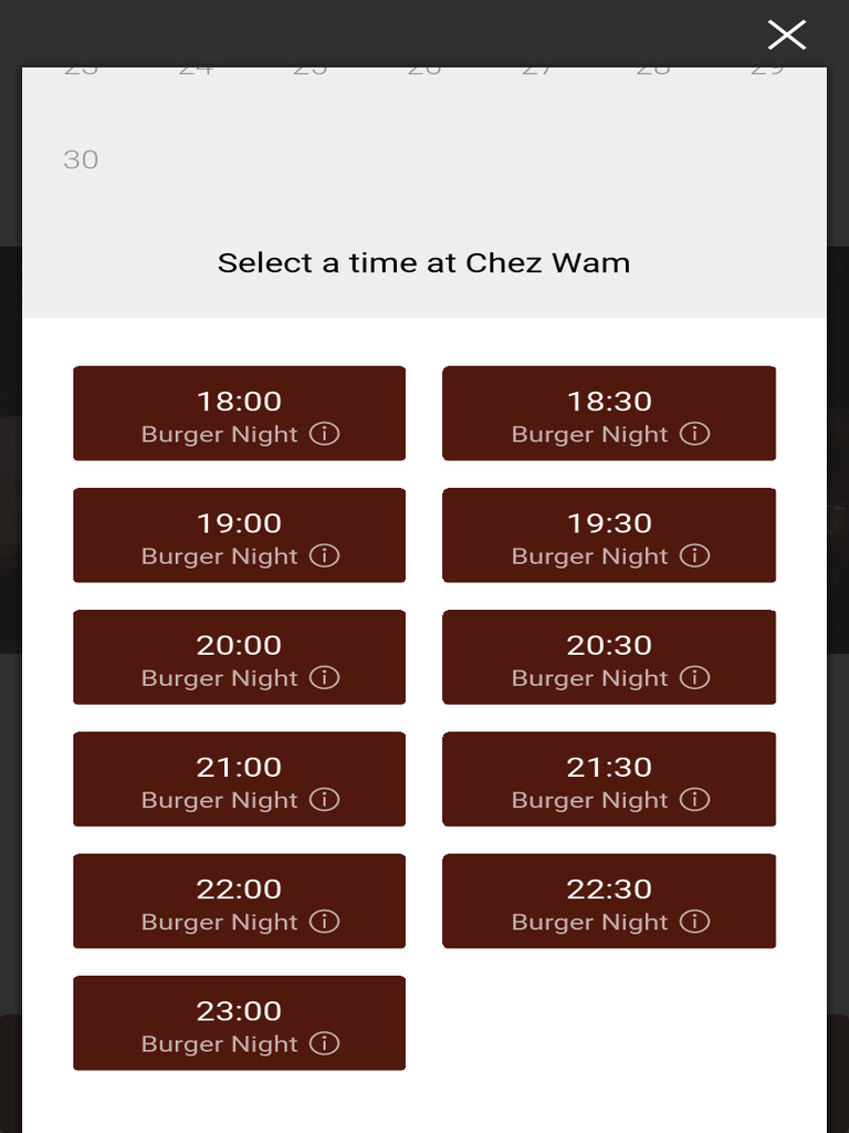 Chez Wam Burger Nights | PDF