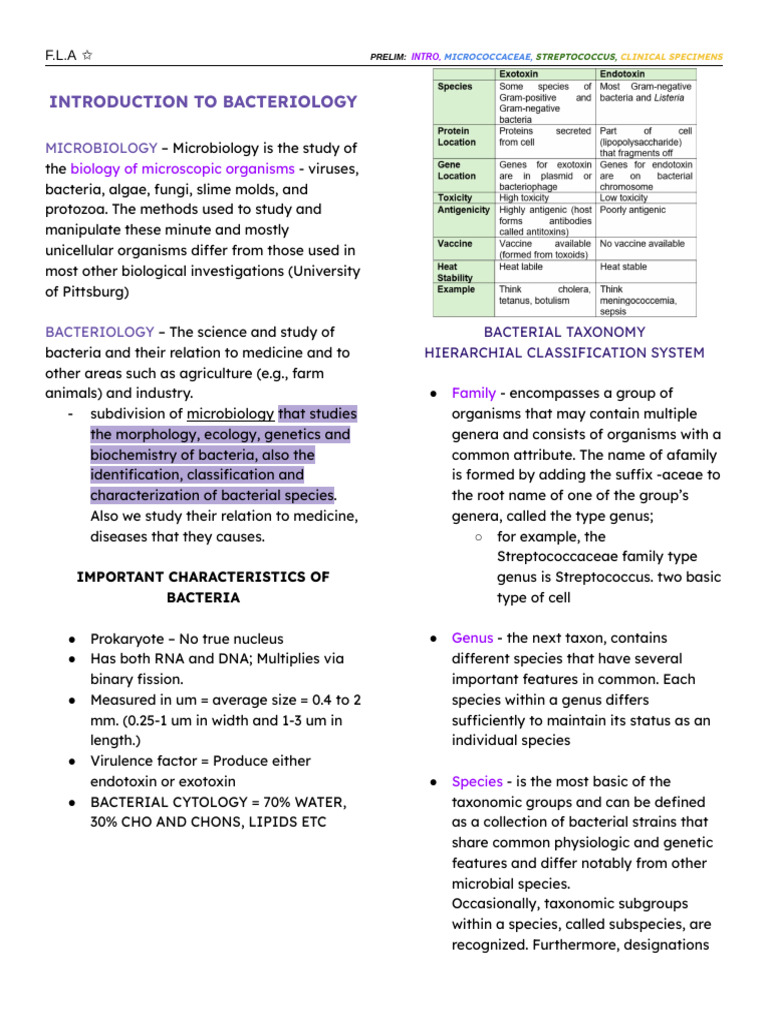 Bacteriology Introduction | PDF | Bacteria | Infection