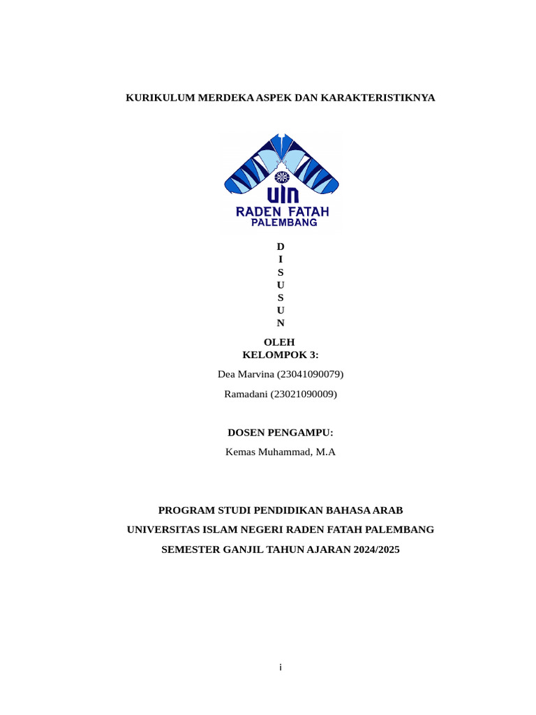 Karakteristik Kurikulum Merdeka 2024 | PDF