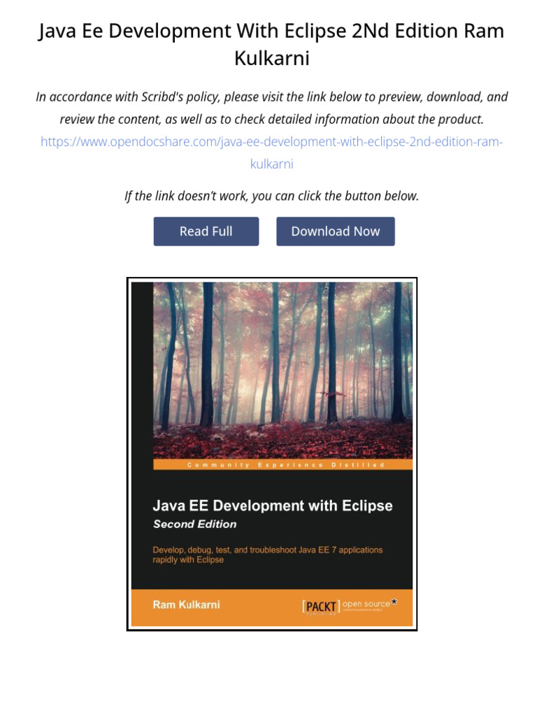 Java EE Development with Eclipse 2nd Edition Ram Kulkarni | PDF ...