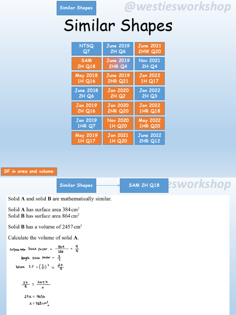 Understanding Similar Shapes in Geometry | PDF