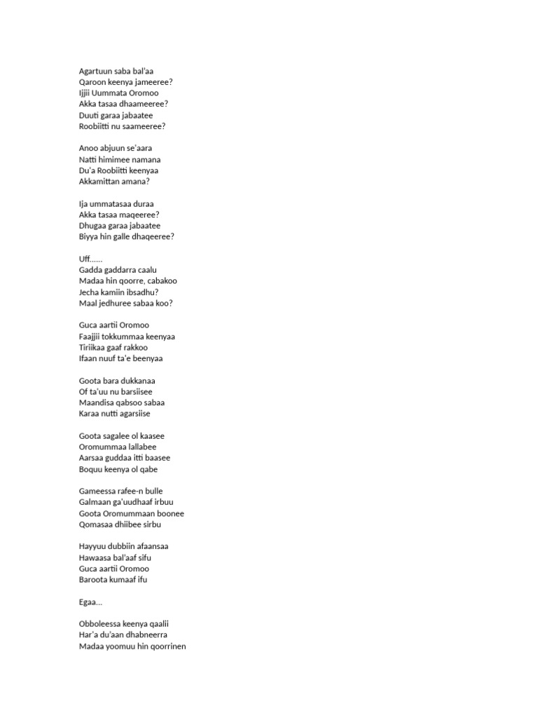 Walaloo Gaddaa | PDF
