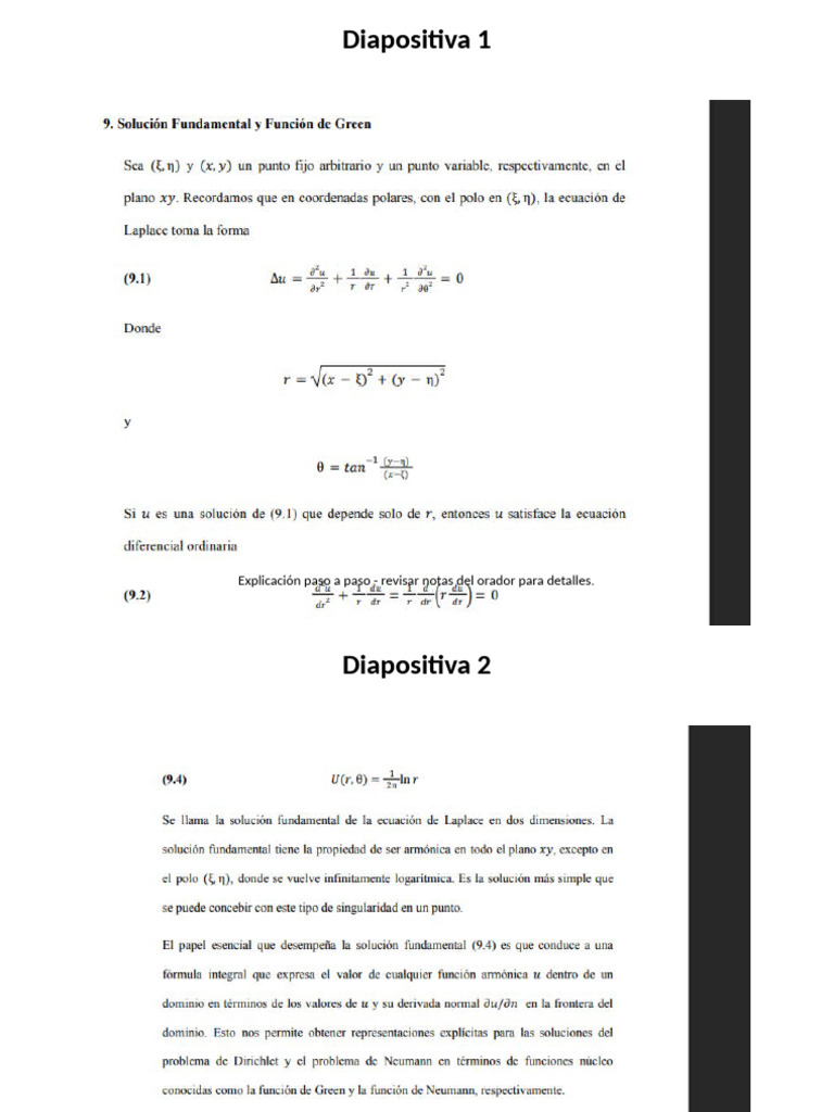 Presentacion Green Laplace 2D | PDF