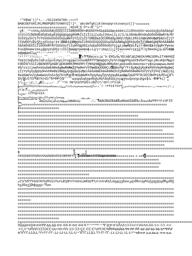 Unicode Symbols | PDF