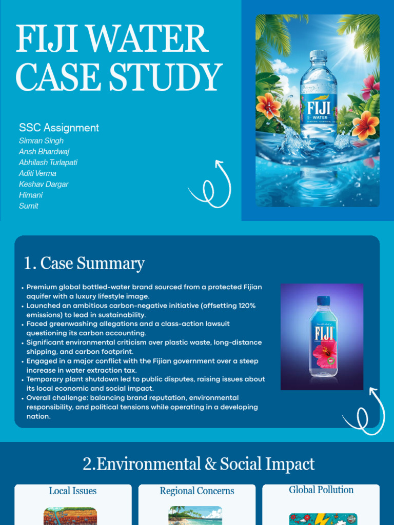 FIJI Water Case Study: Sustainability Challenges | PDF | Carbon ...