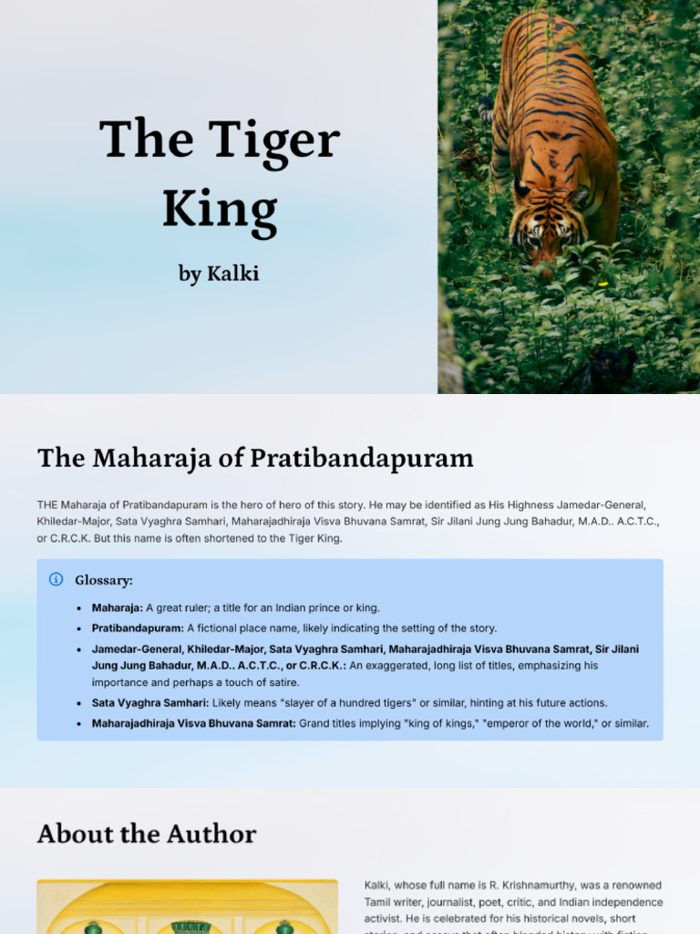 The Tiger King (I) | PDF