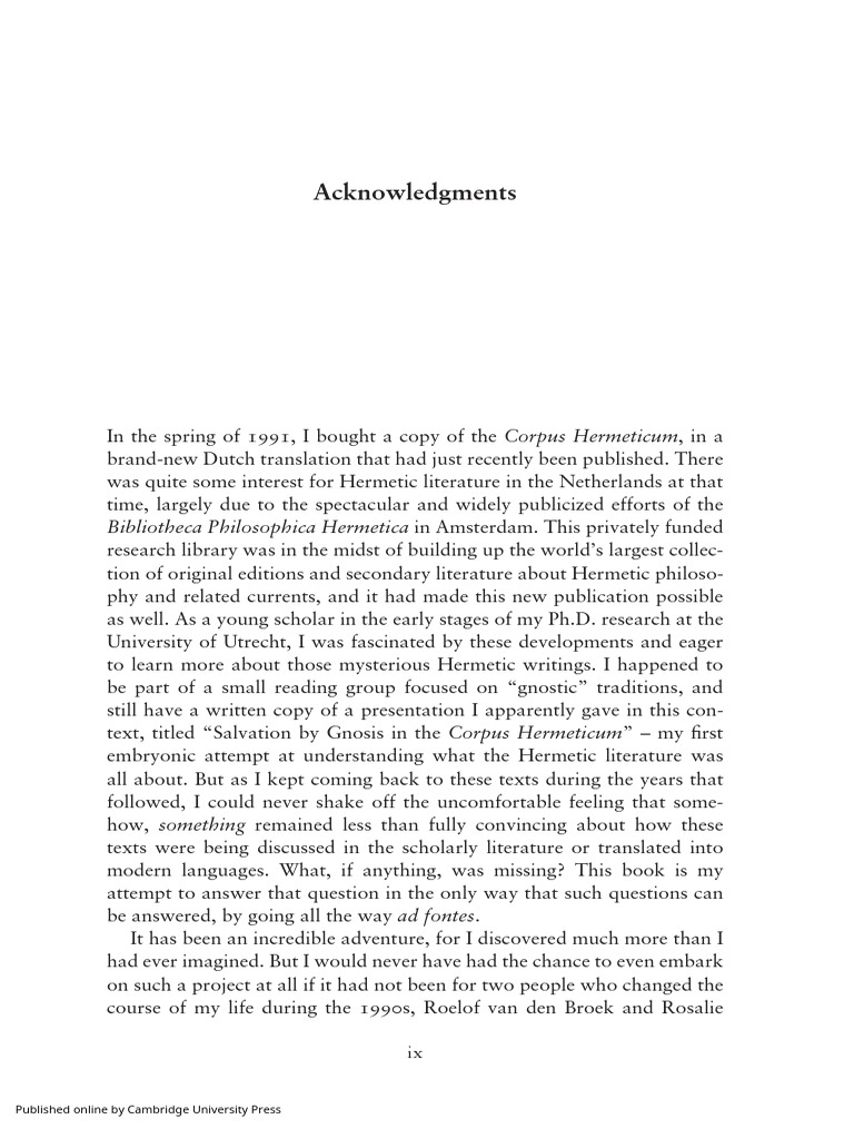 06.0 PP Ix Xii Acknowledgments | PDF | Hermeticism | Spirituality