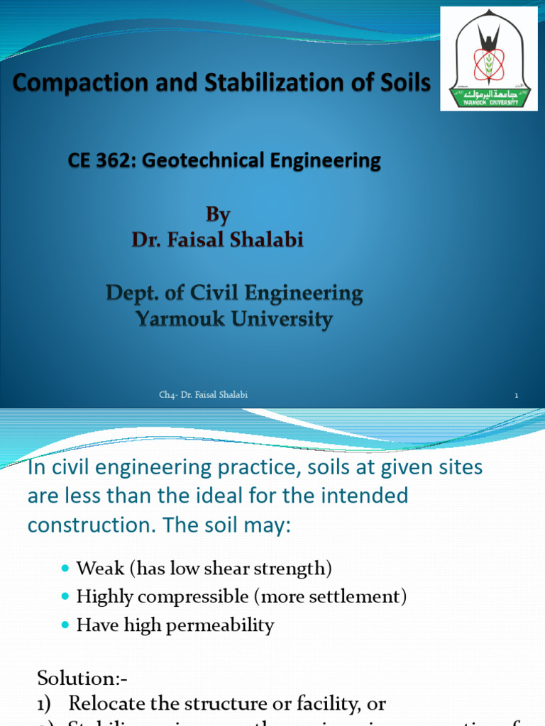 Soil Compaction Techniques in Engineering | PDF | Density | Soil