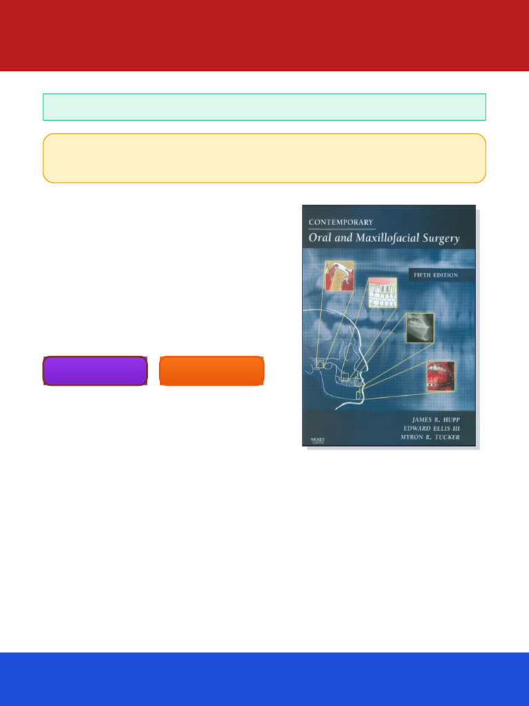 Contemporary Oral and Maxillofacial Surgery 5th Edition by James Hupp ...