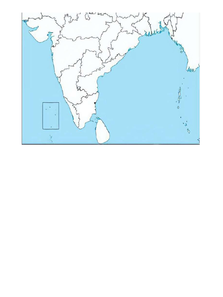 India Half Map | PDF