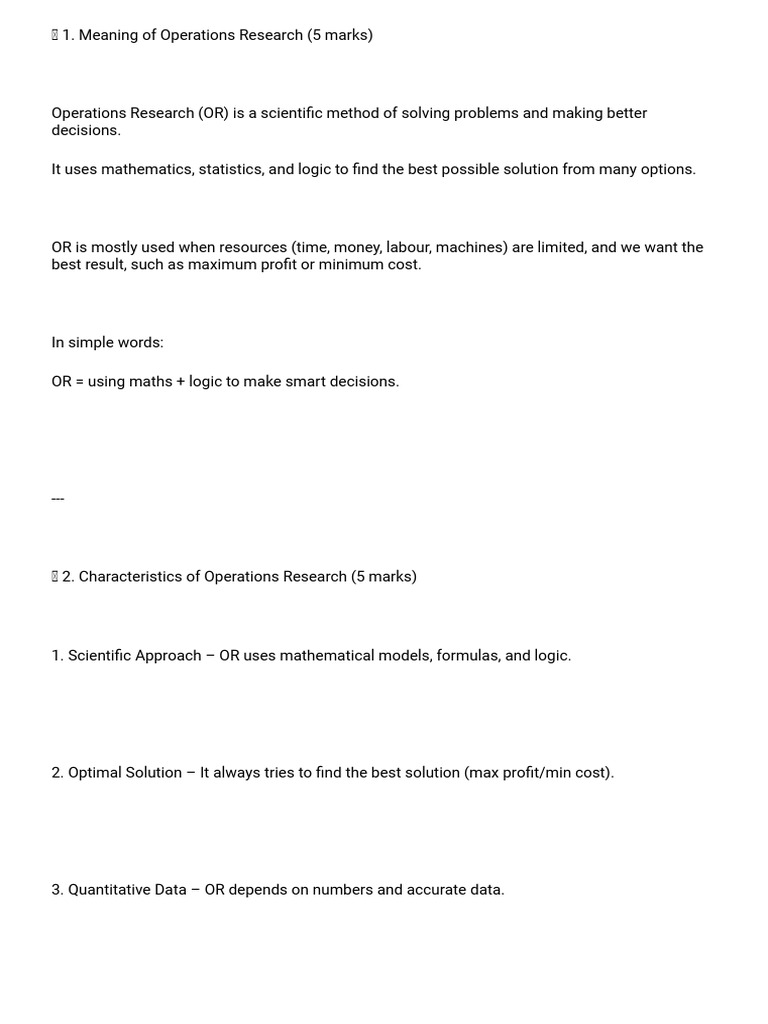 Text To PDF KDW | PDF | Mathematical Optimization | Operations Research