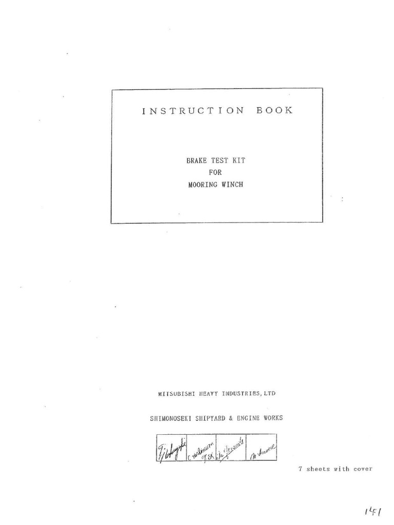 (For Reference) Brake Test Kit | PDF