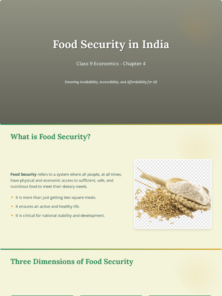 Food Security in India | PDF