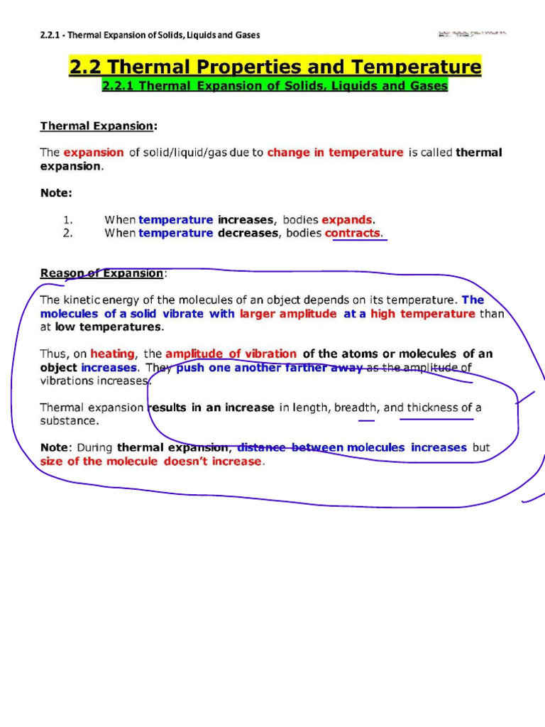 Thermal Expansion of Solids, Liquids and Gases | PDF