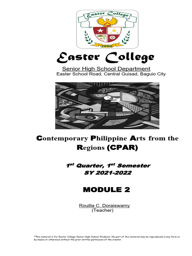 CPAR Module 2 | PDF | Composition (Visual Arts) | Color