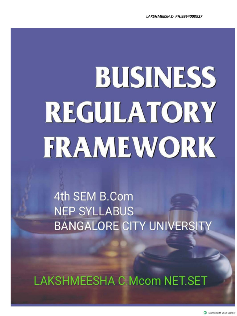 Business Regulatory Framework | PDF