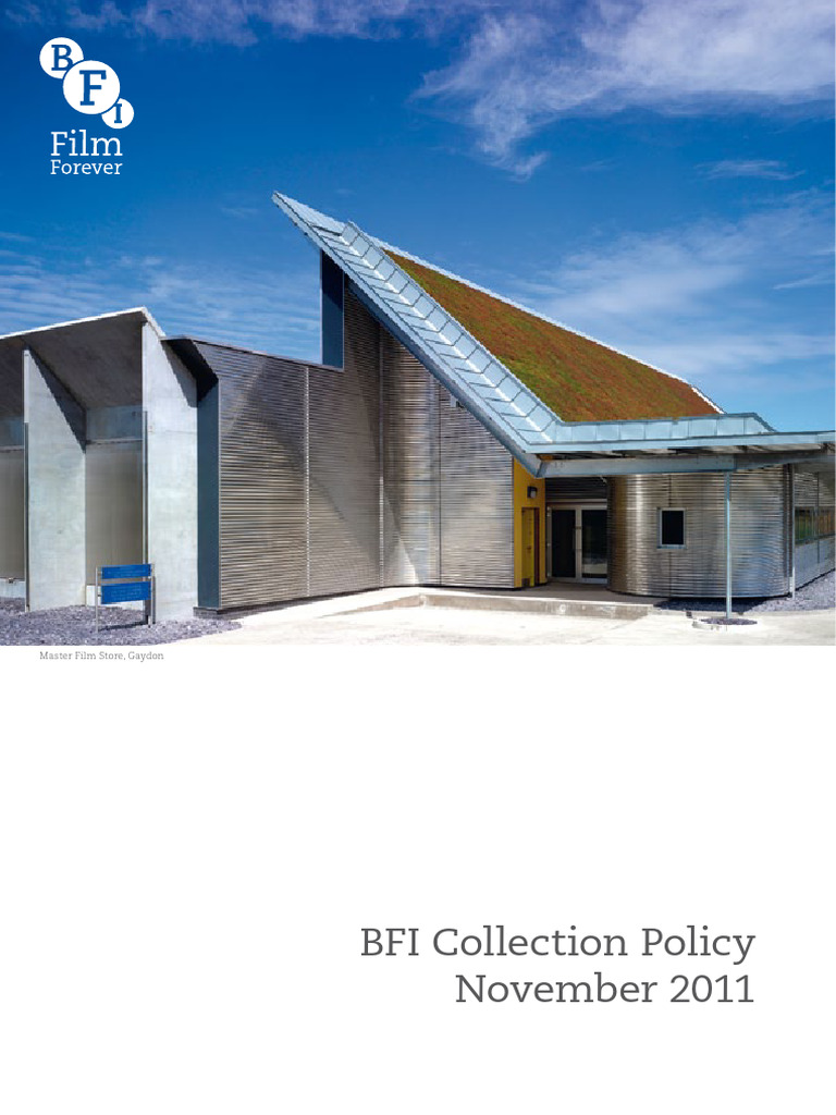 BFI Collection Policy Overview | PDF | Information | Libraries