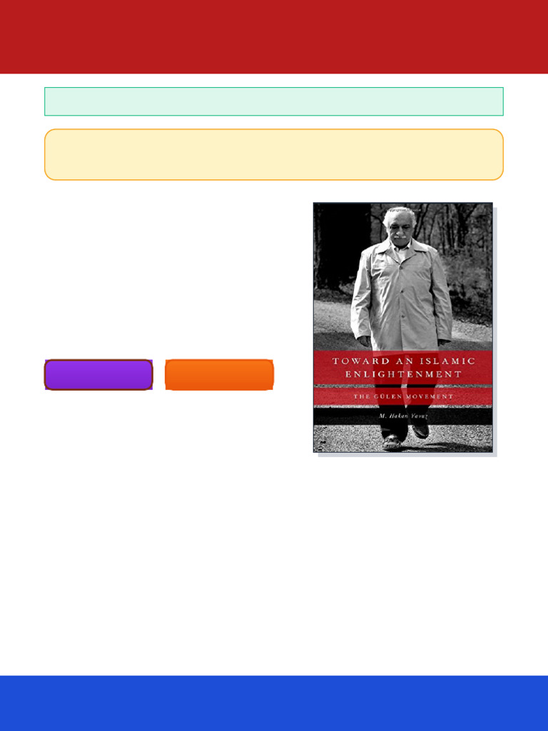 Toward an Islamic Enlightenment The Gülen Movement 1st Edition M. Hakan ...