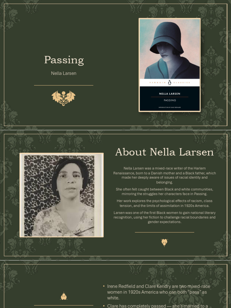 Nella Larsen's "Passing": Racial Identity Explored | PDF